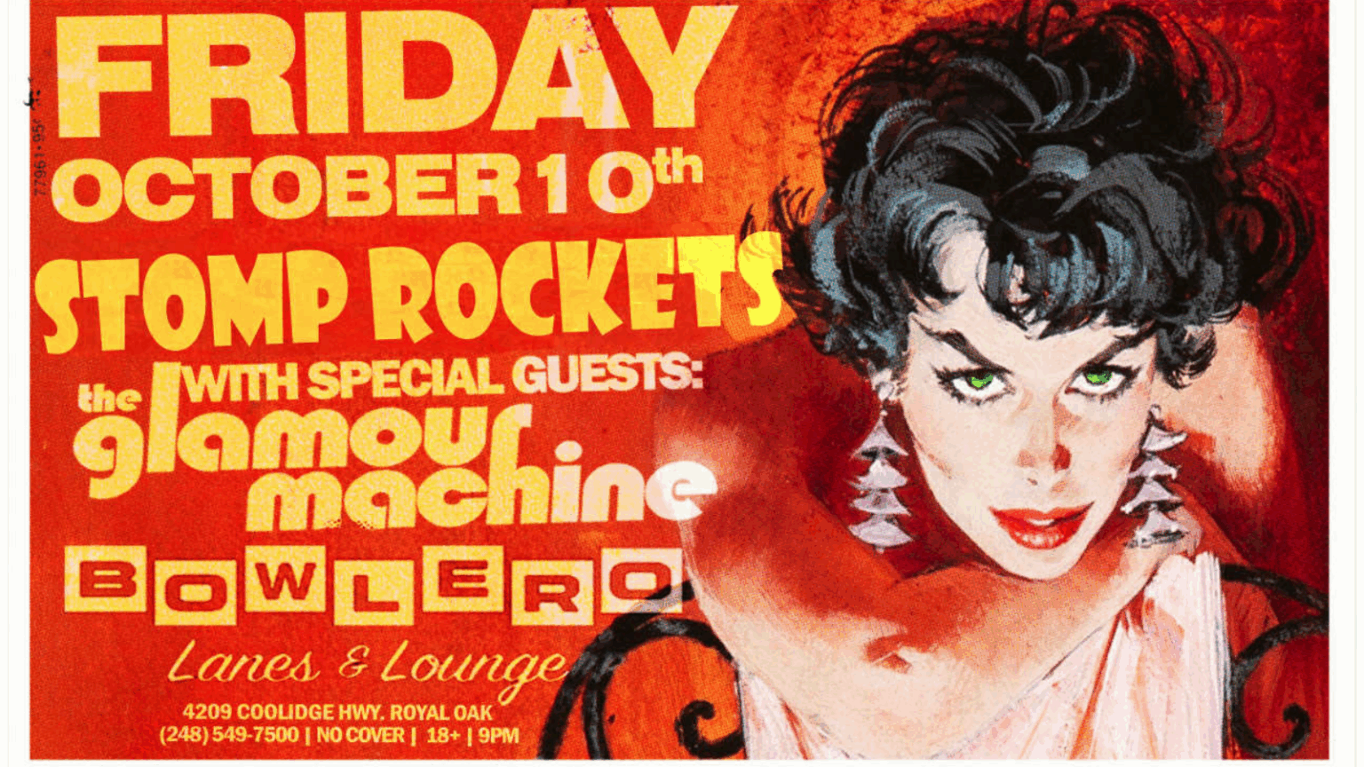 The Stomp Rockets w/ Glamour Machine + DJ Danton - Bowlero Lanes ...